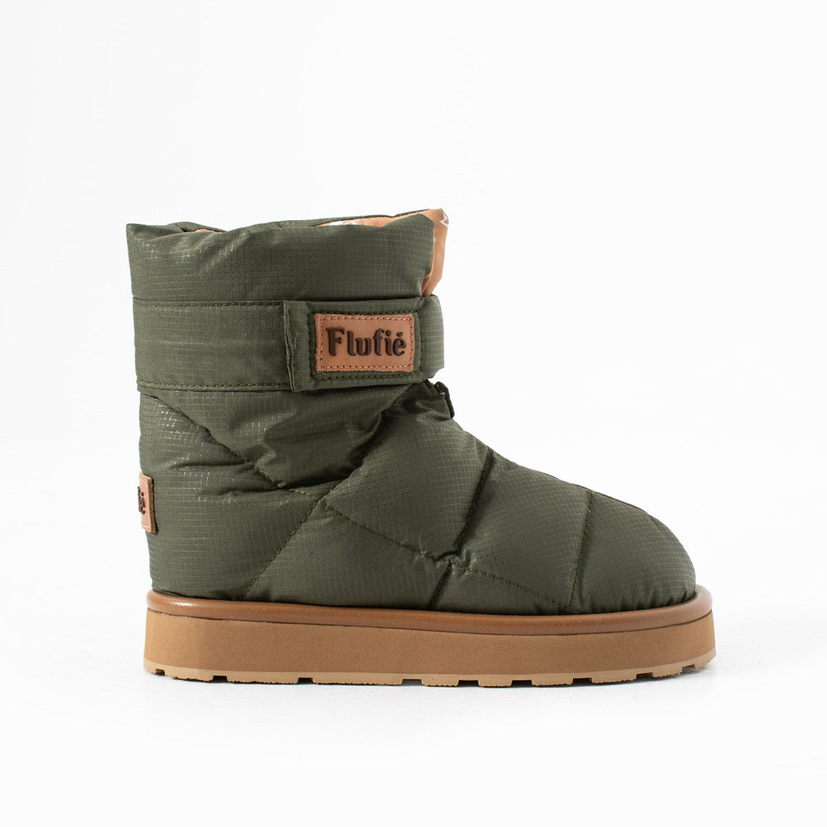 Kids Boot Classic Khaki Down Filled Winter Boot – MyFlufié